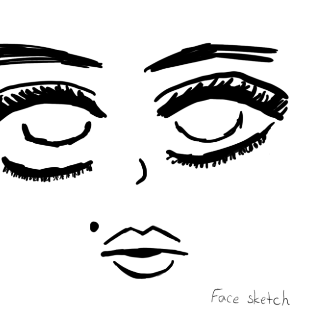 Random face sketch! - ibisPaint