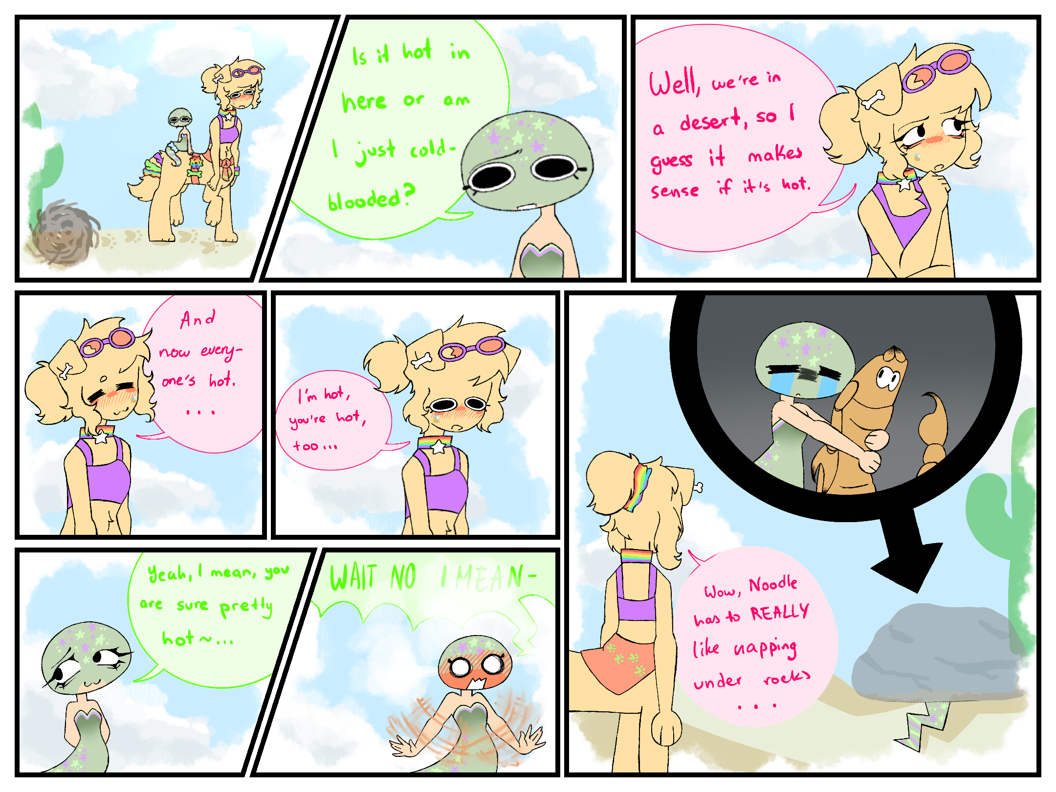 A desert walk [NoodleBuns comic] - ibisPaint