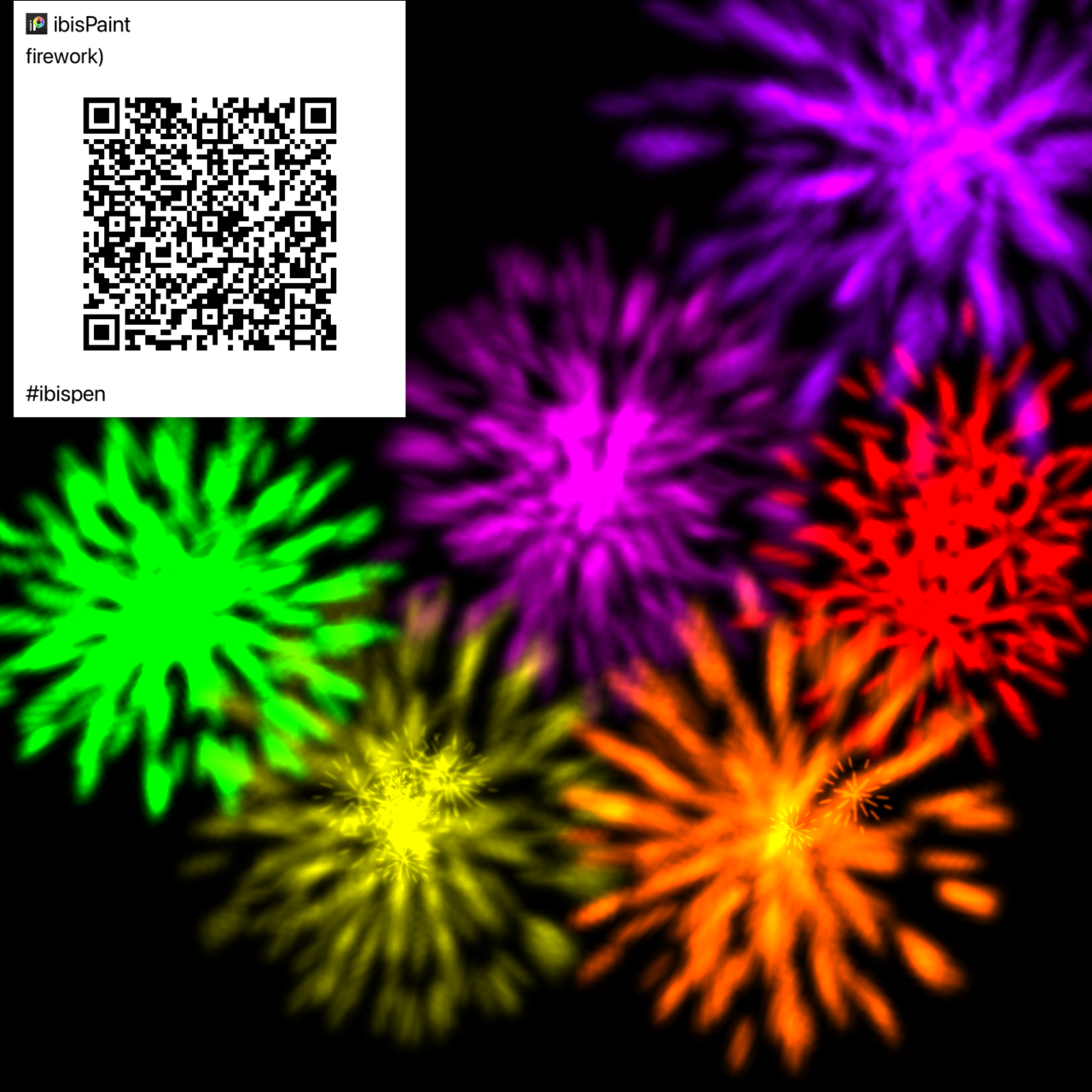 Fireworks 🎇 (фейерверки) (烟花) - ibisPaint