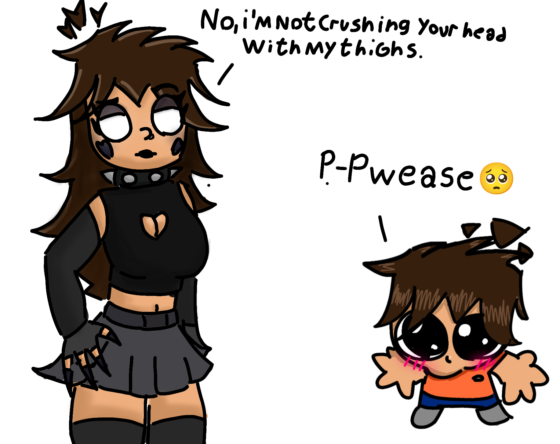 down bad little mfer (white bg ver) - ibisPaint