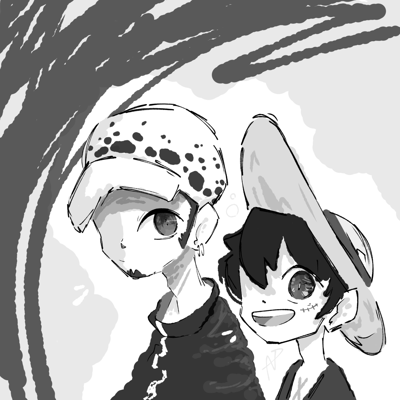 Law and luffy - ibisPaint