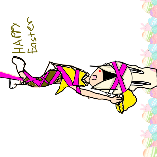 Rabbit hole happy Easter my oc - ibisPaint