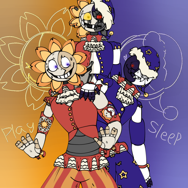 Sun, Moon, and Eclipse - ibisPaint