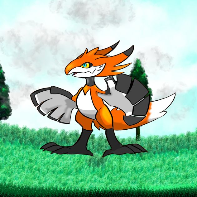 dragón fox - ibisPaint