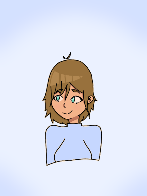 Menina Azul - ibisPaint