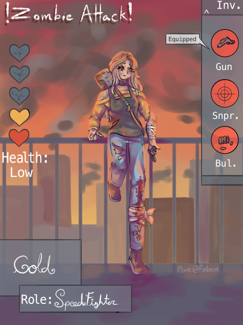 Gold Zombie AU - ibisPaint