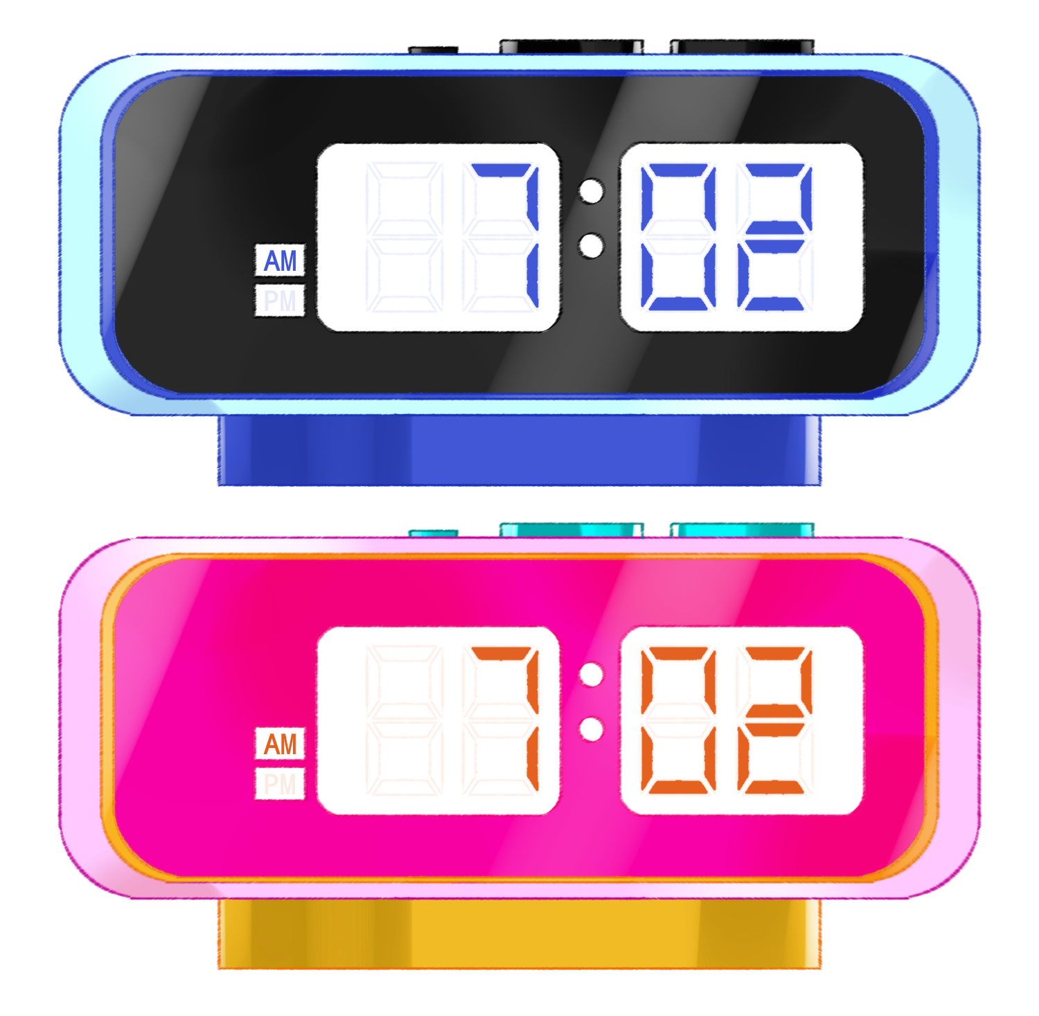 Electronic alarm clocks - ibisPaint