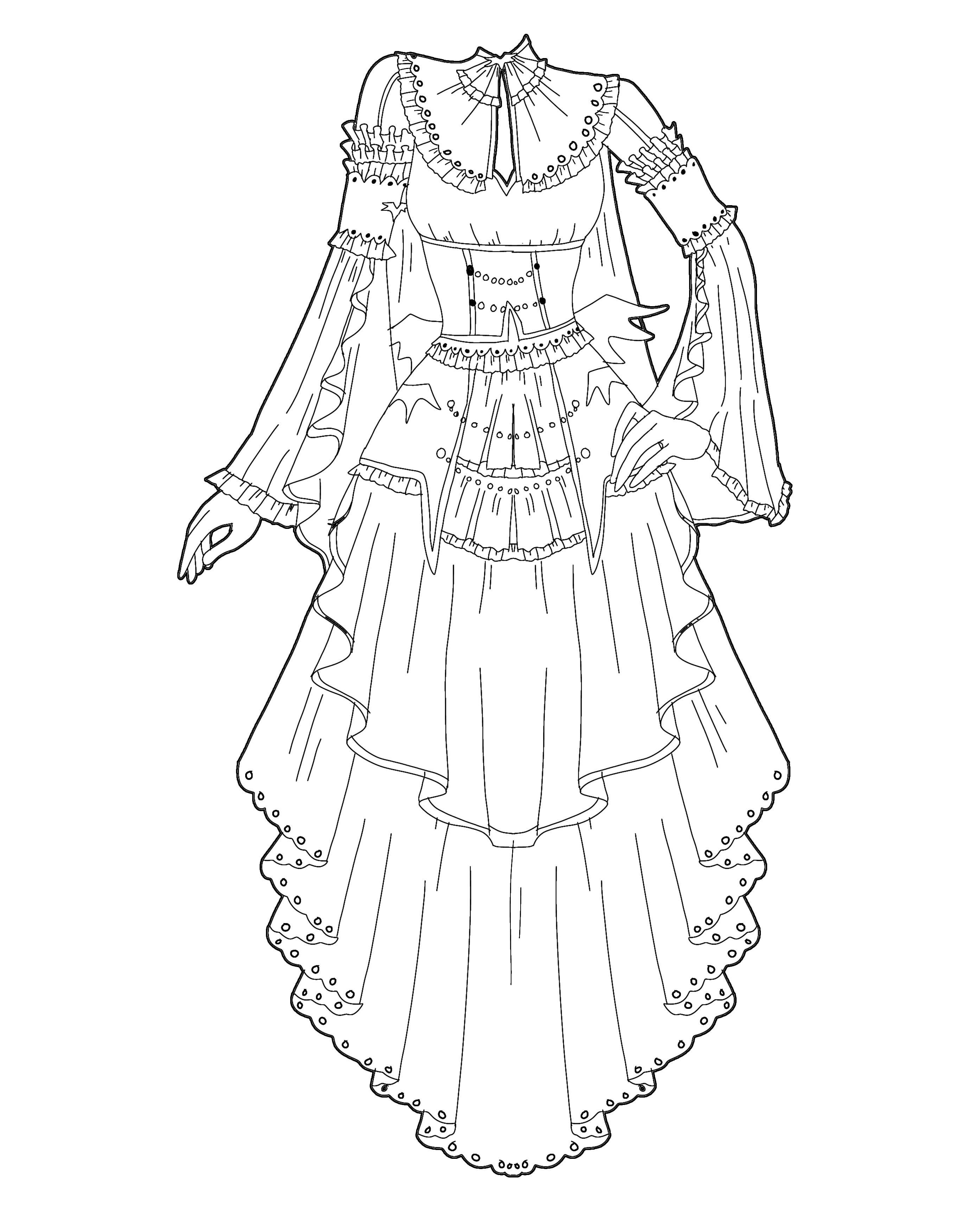 Clothing outline. - ibisPaint