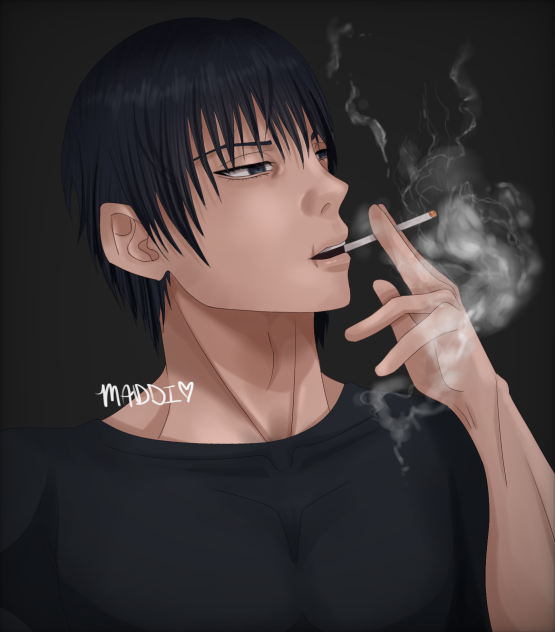Toji taken' a smoke - ibisPaint