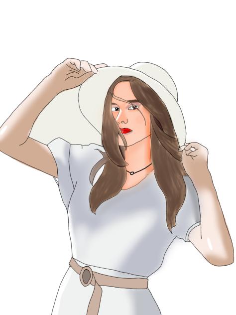 the lady in white - ibisPaint