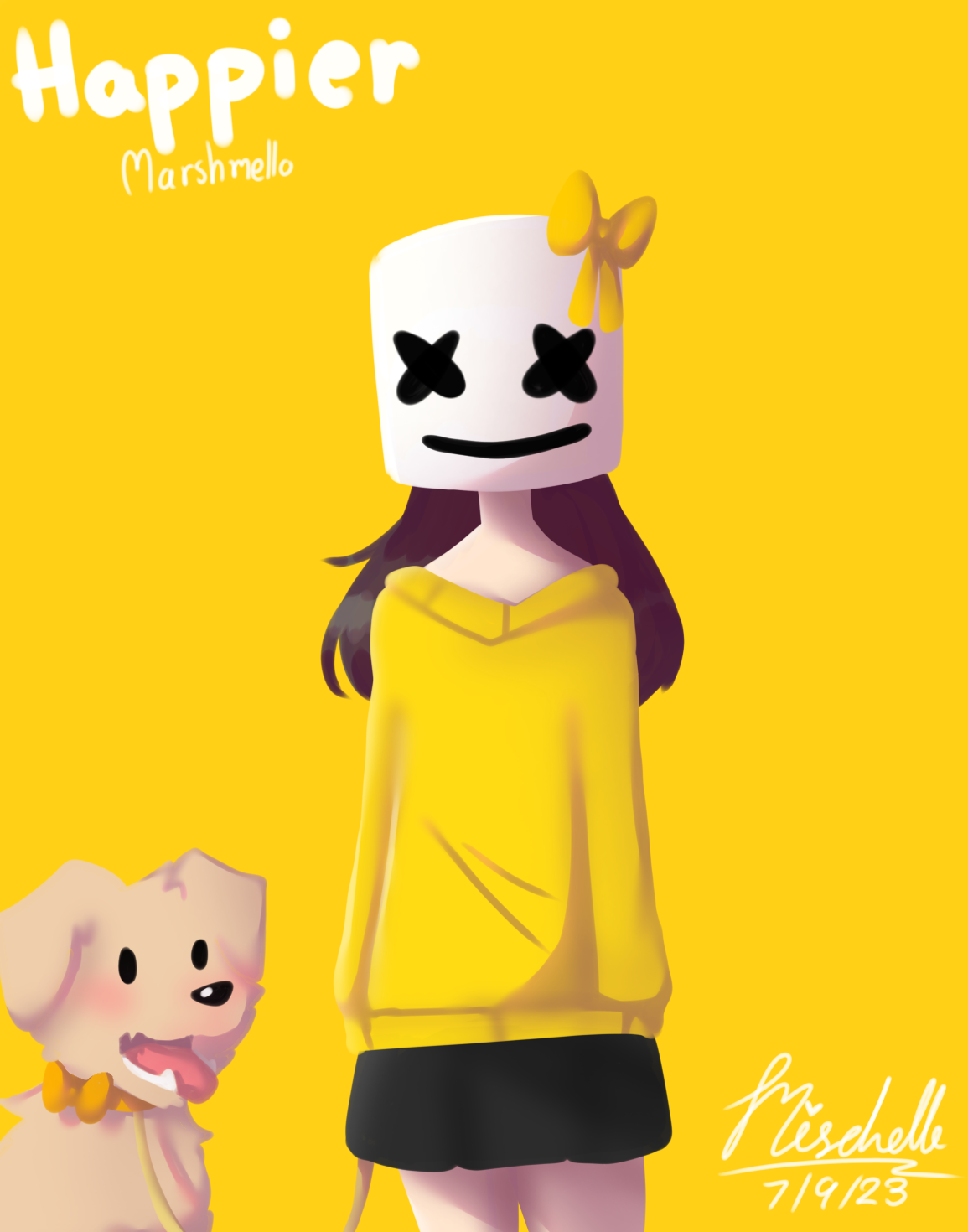 happier-Marshmello - ibisPaint