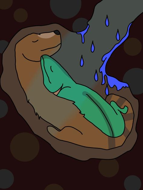 The Triassic cuddle fossil - ibisPaint