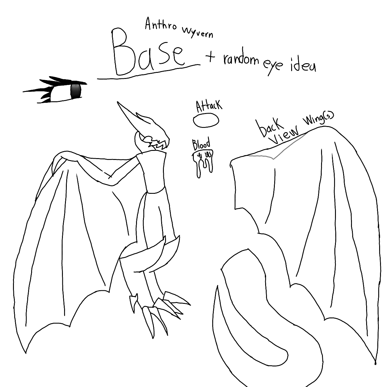 Anthro Wyvern Base! - ibisPaint