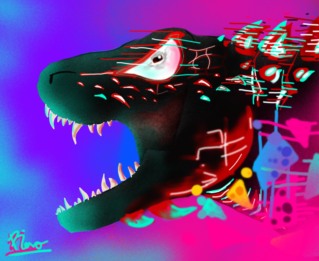 Spider man T Rex - ibisPaint