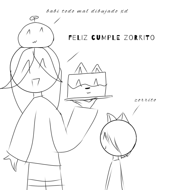 feliz cumple zorrito - ibisPaint