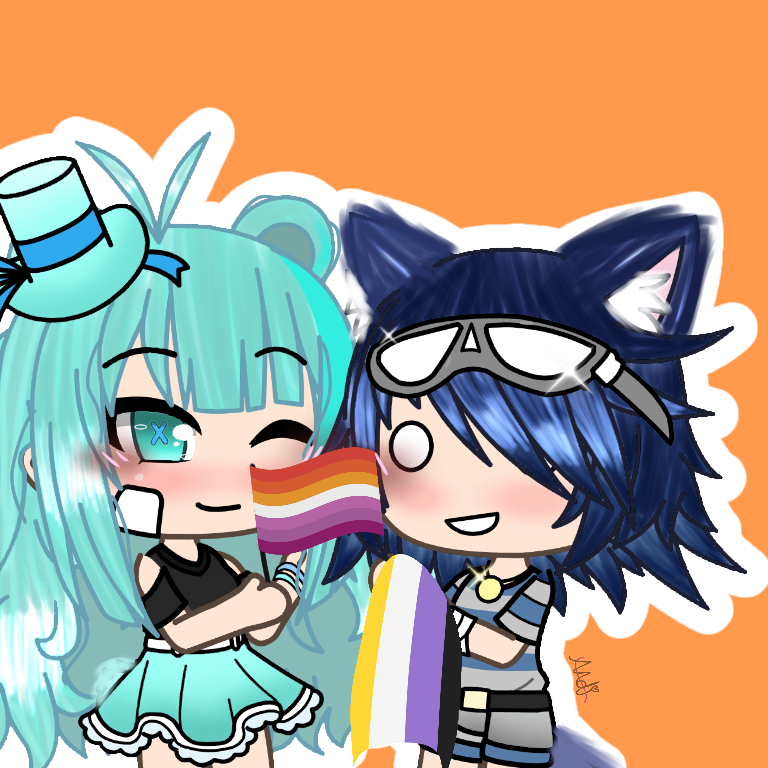 pride month edit 2. 🧡 - ibisPaint