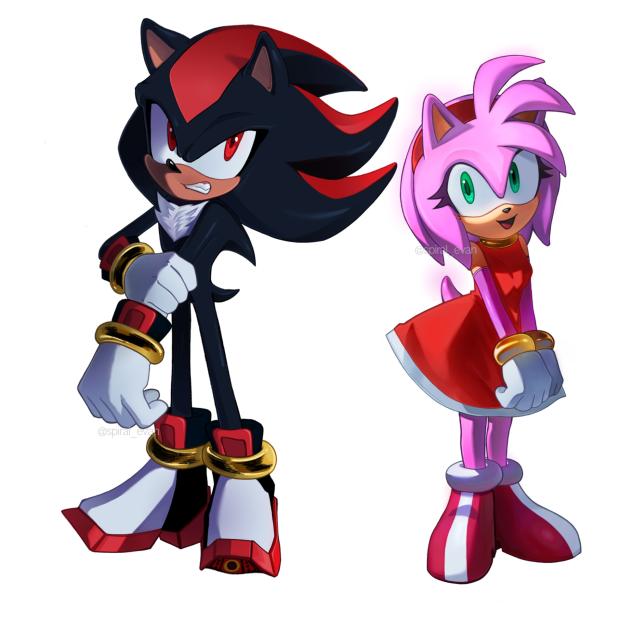 Shadow & Amy Rose - ibisPaint