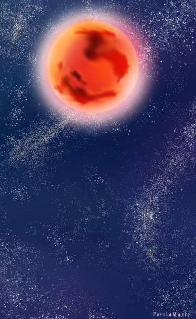 Red Moon Galaxy - ibisPaint