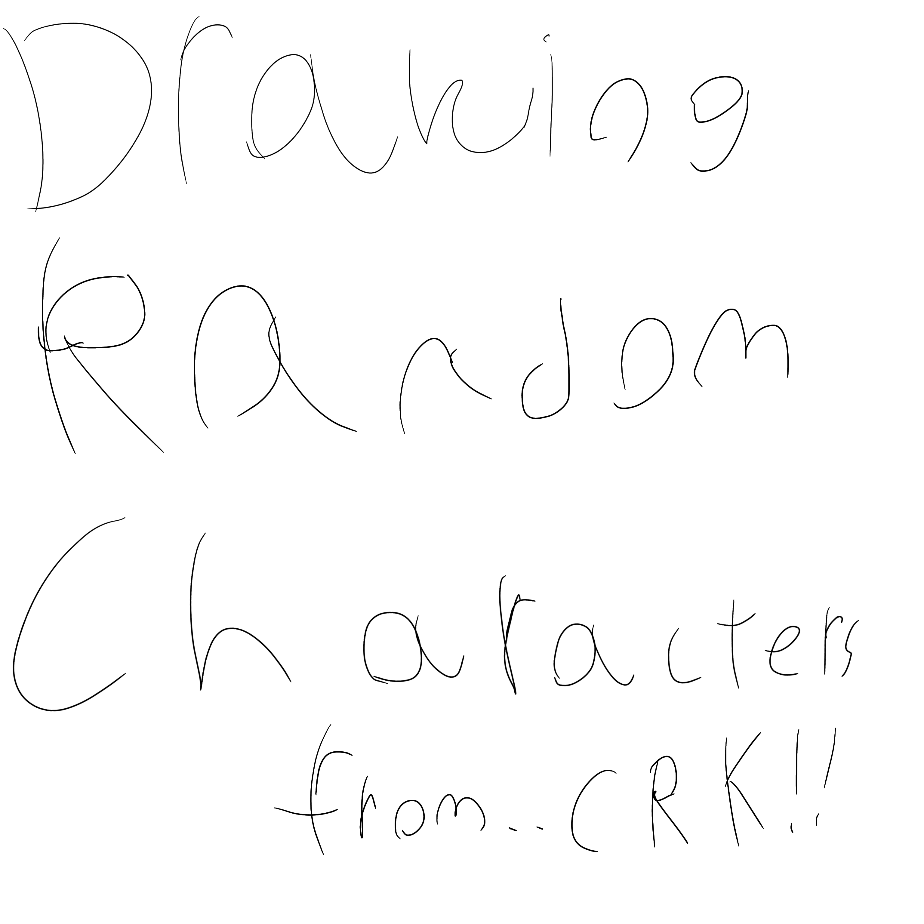 Random crk characterz. - ibisPaint