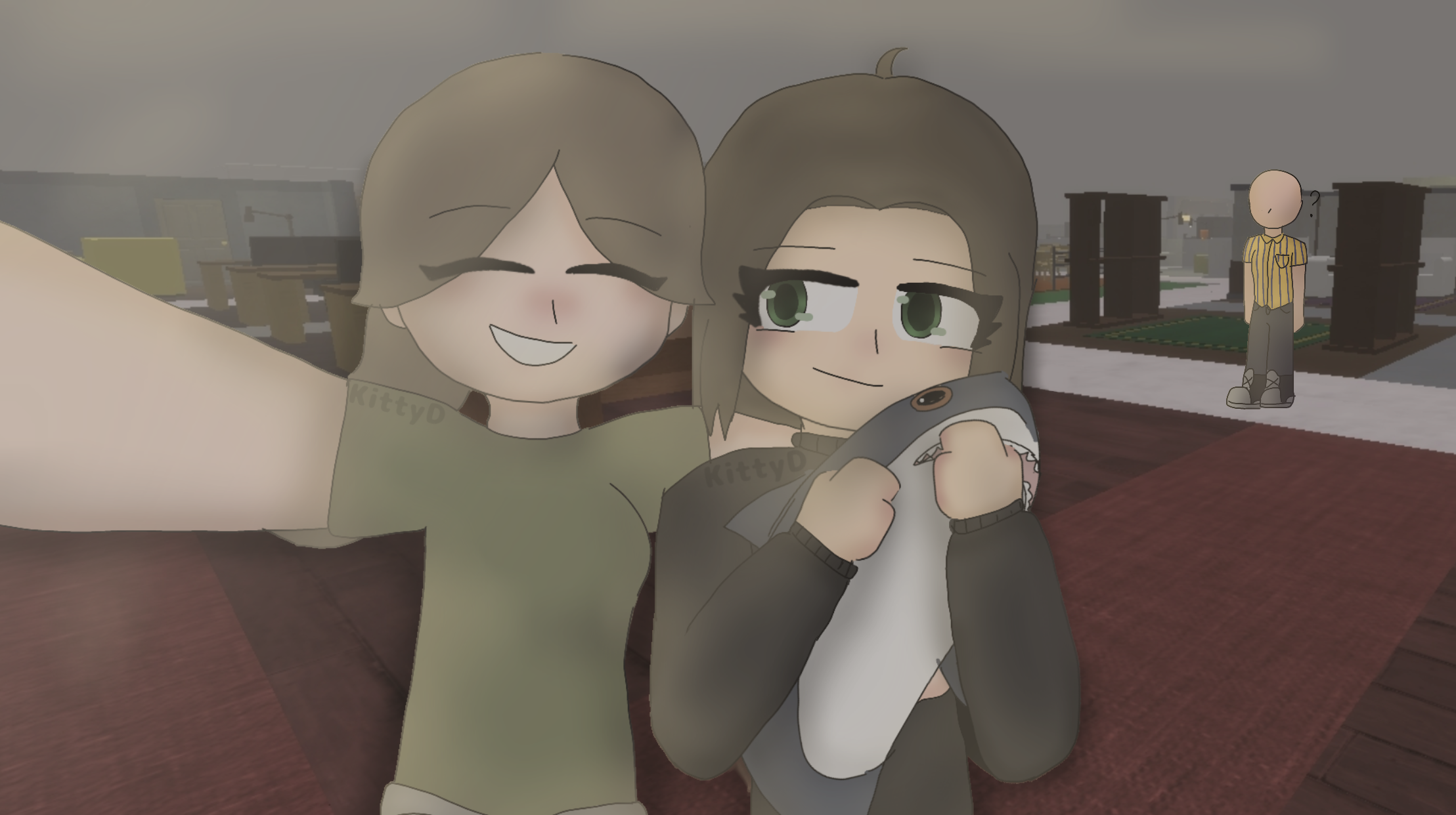 Angelina and Dasha in the IKEA - ibisPaint