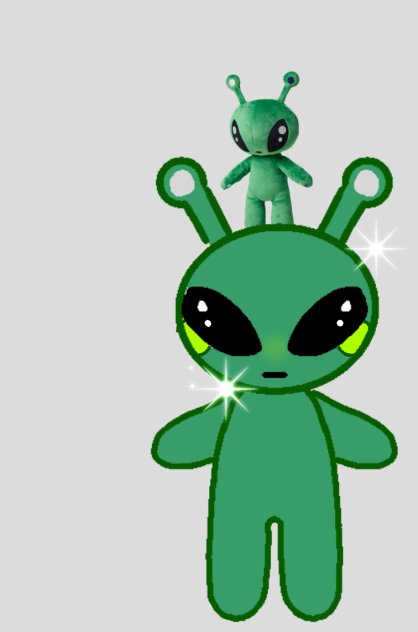 Ikea alien plushie - ibisPaint