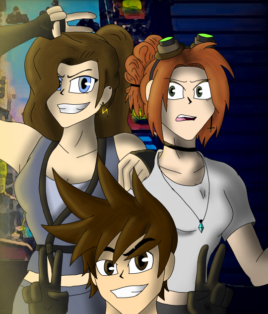 Ninjago kai, kira and jean - ibisPaint