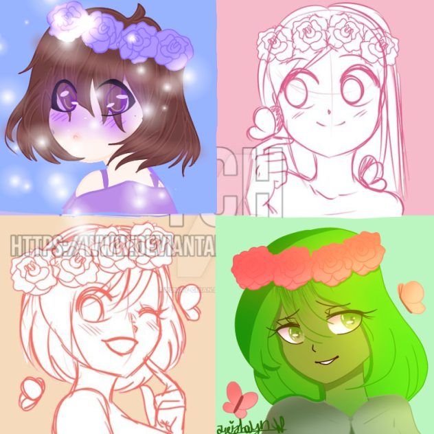 Flower collab - ibisPaint