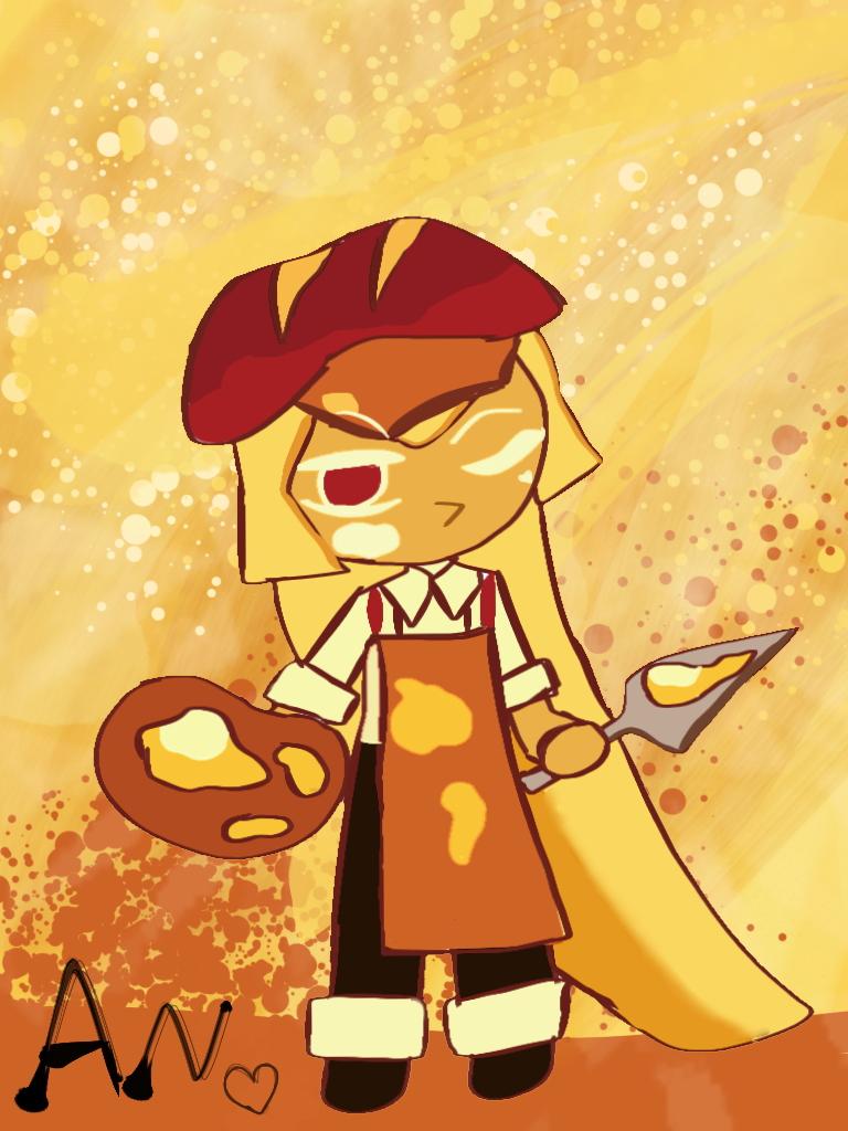 butter pretzel cookie - ibisPaint