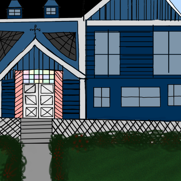 Pretty barn home - ibisPaint