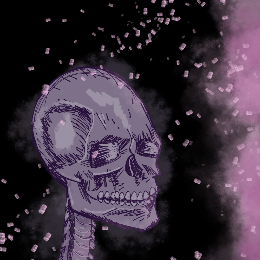 Purple Skeleton - ibisPaint
