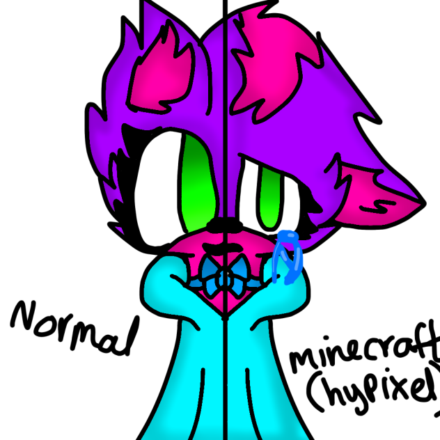 normal vs Minecraft - ibisPaint