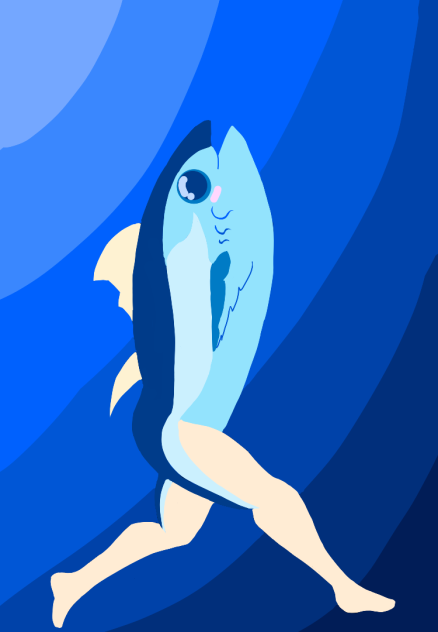 Reverse mermaid - ibisPaint