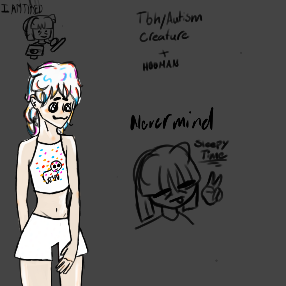 Autism-Tbh creature + hooman - ibisPaint