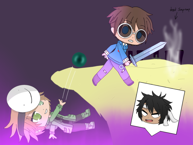 George killed Sapnap at the wrong time - ibisPaint