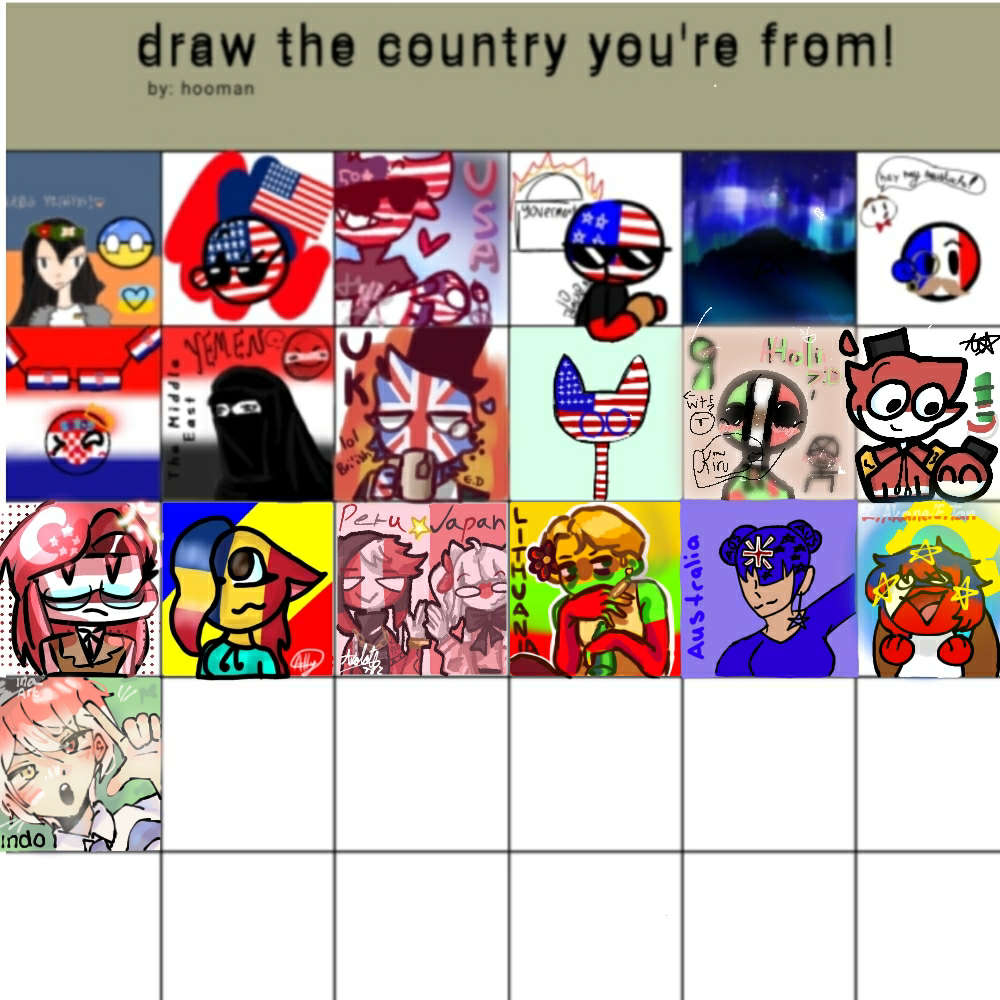 Draw your country you're from Collab! - ibisPaint