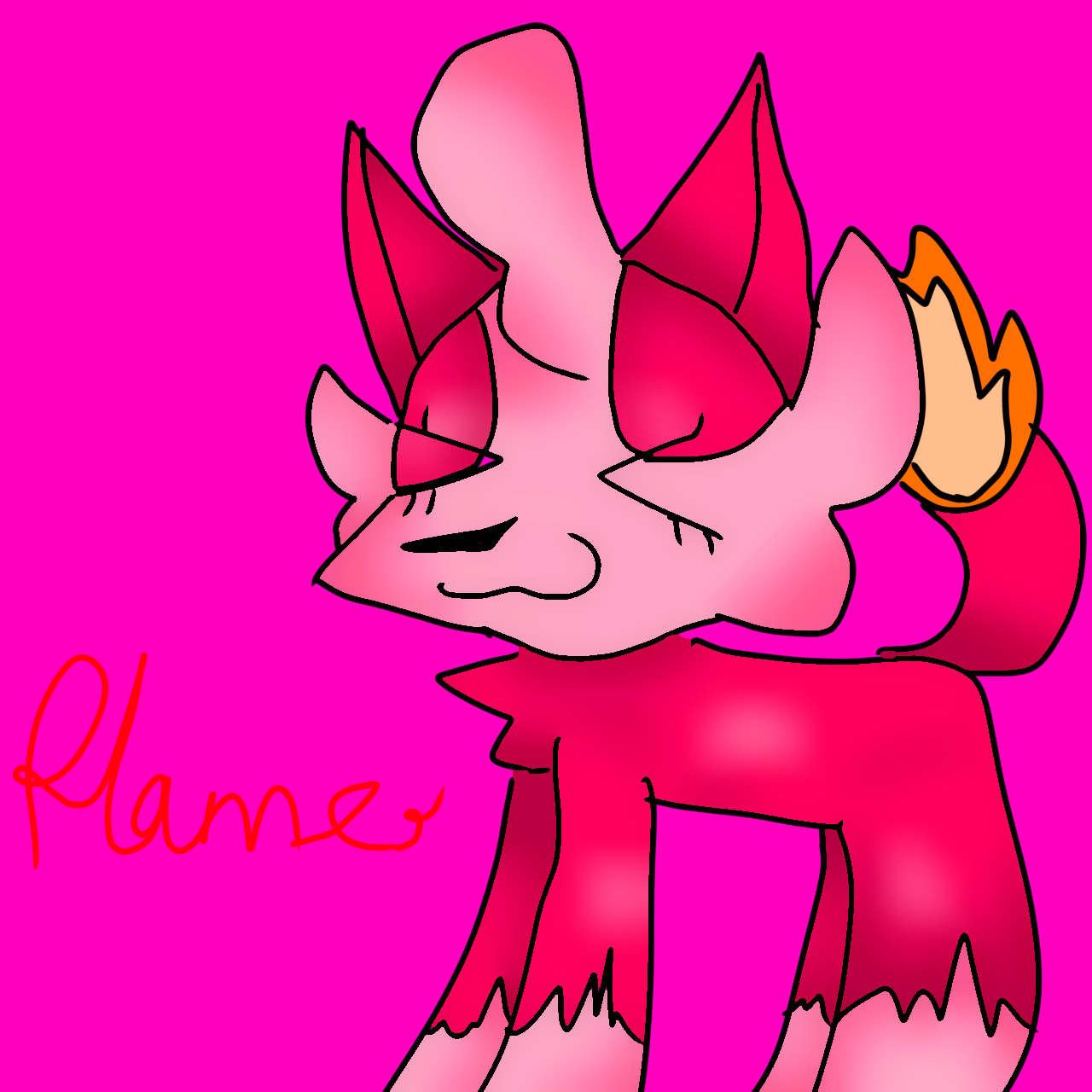 Drawing flame inverted - ibisPaint
