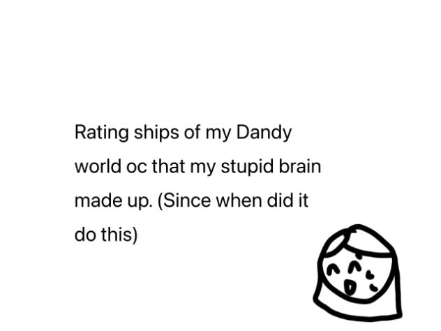 Rating Dandy’s world oc ships - ibisPaint