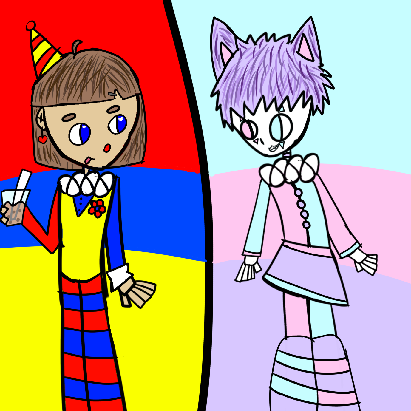 Girlfriends (Clowns) - ibisPaint