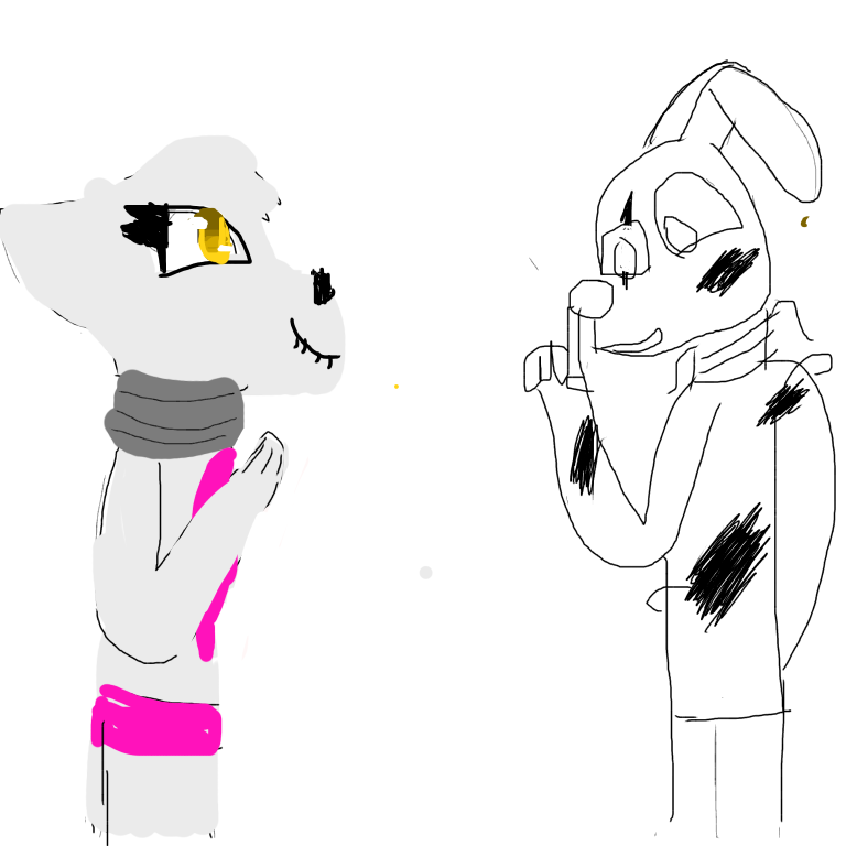 Mangle x Springtrap speed paint part one - ibisPaint