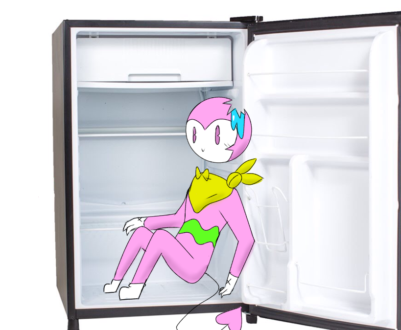 Piñata bendy in a fridge - ibisPaint