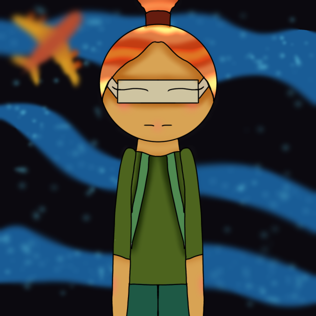 Sky diving at night - ibisPaint