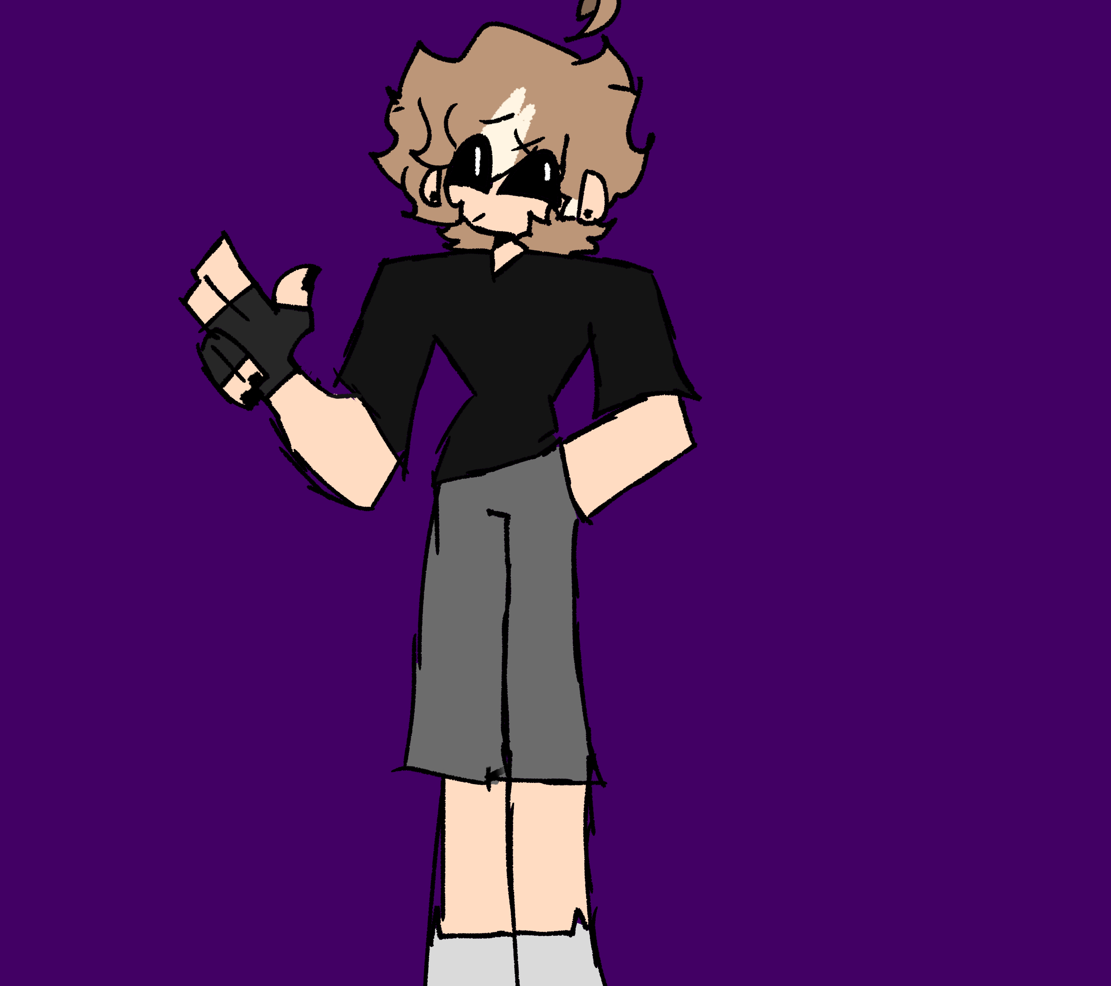 I’m bored so I drew myself again - ibisPaint