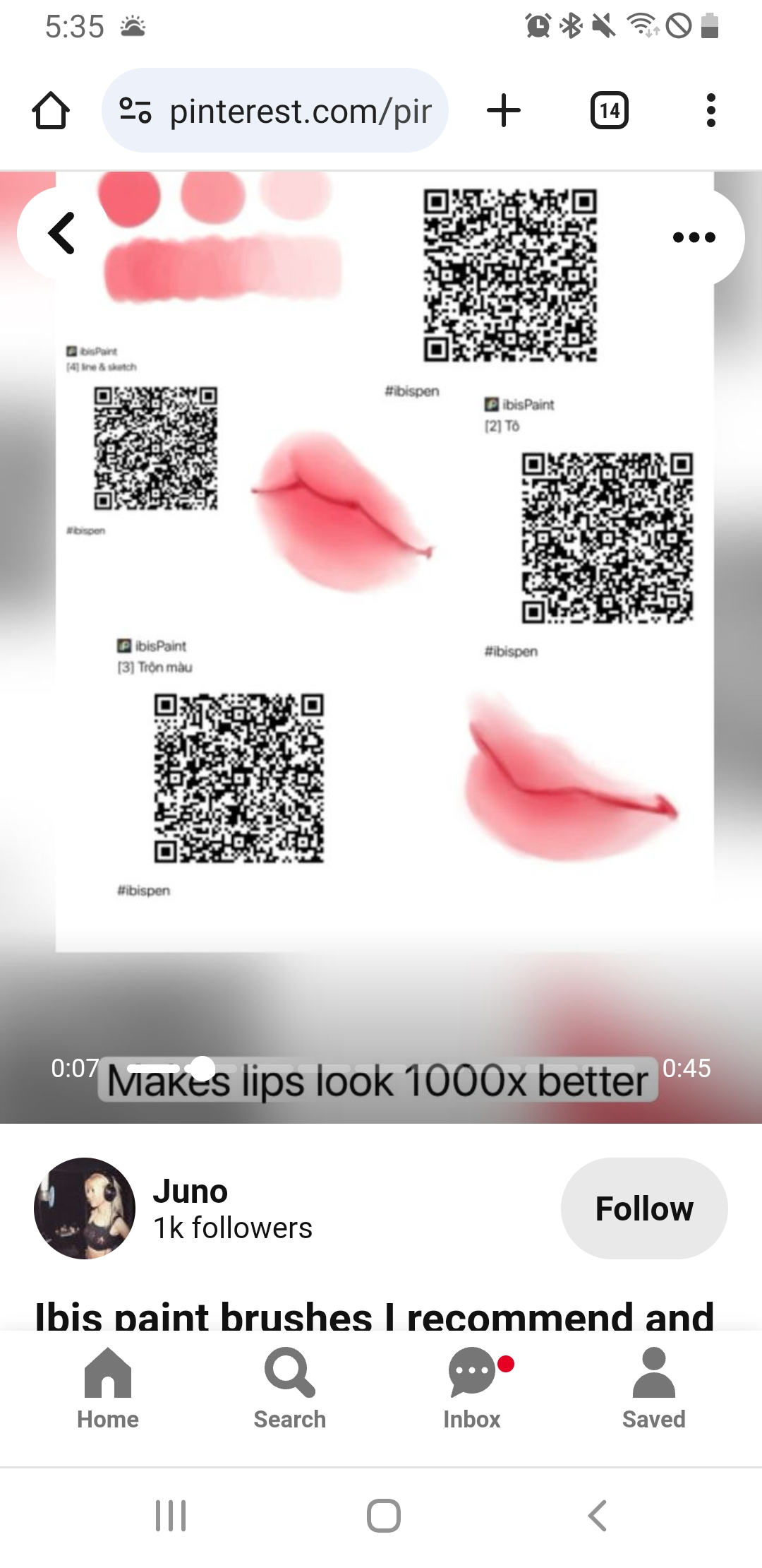 Lip brush - ibisPaint