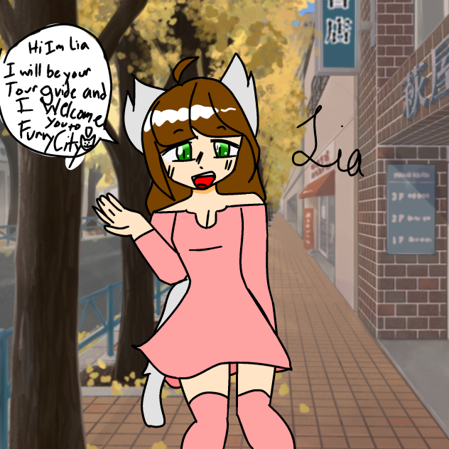 Lia the tour guide - ibisPaint