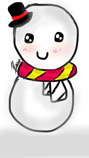 Cute Snowman - ibisPaint