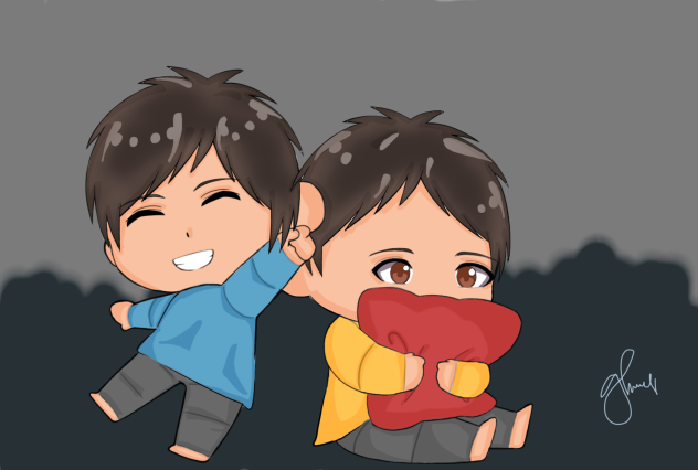 Twin boys - ibisPaint