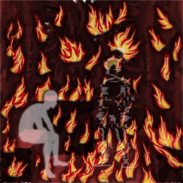 Let it rain through the pain like fire - ibisPaint