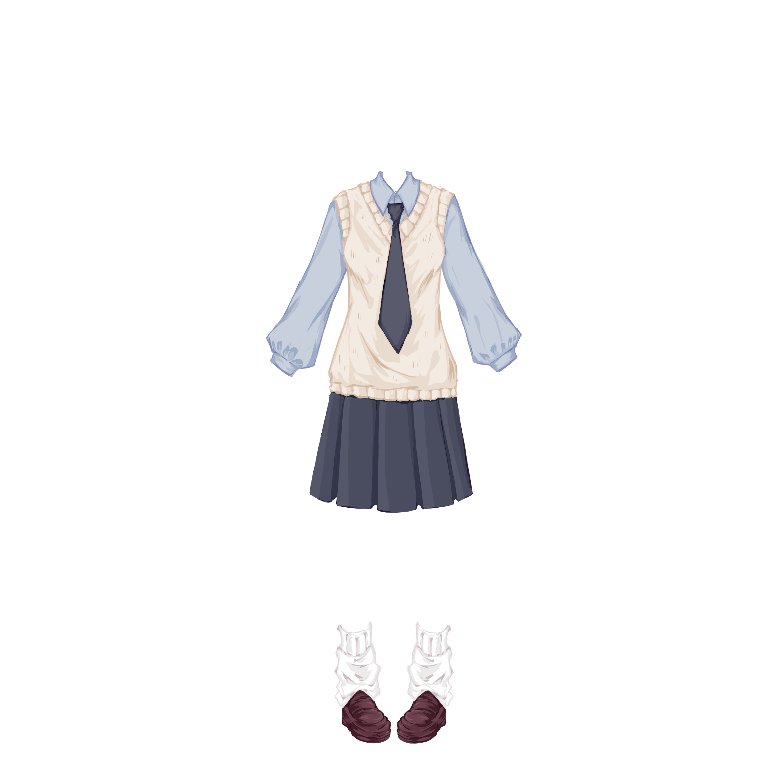 School uniform female 7 - ibisPaint