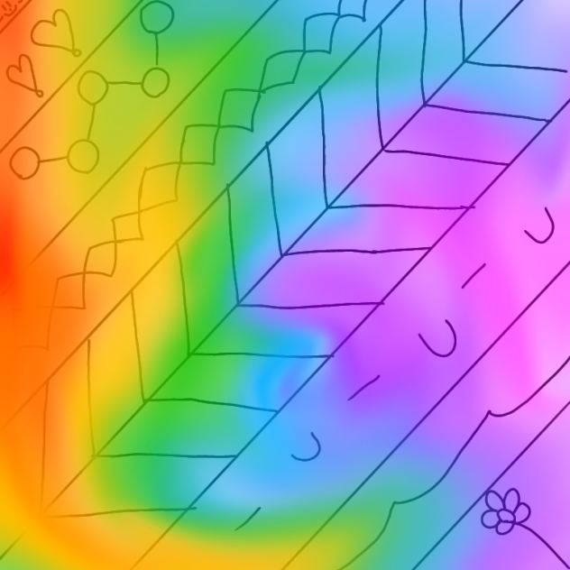 Rainbow fire remake - ibisPaint