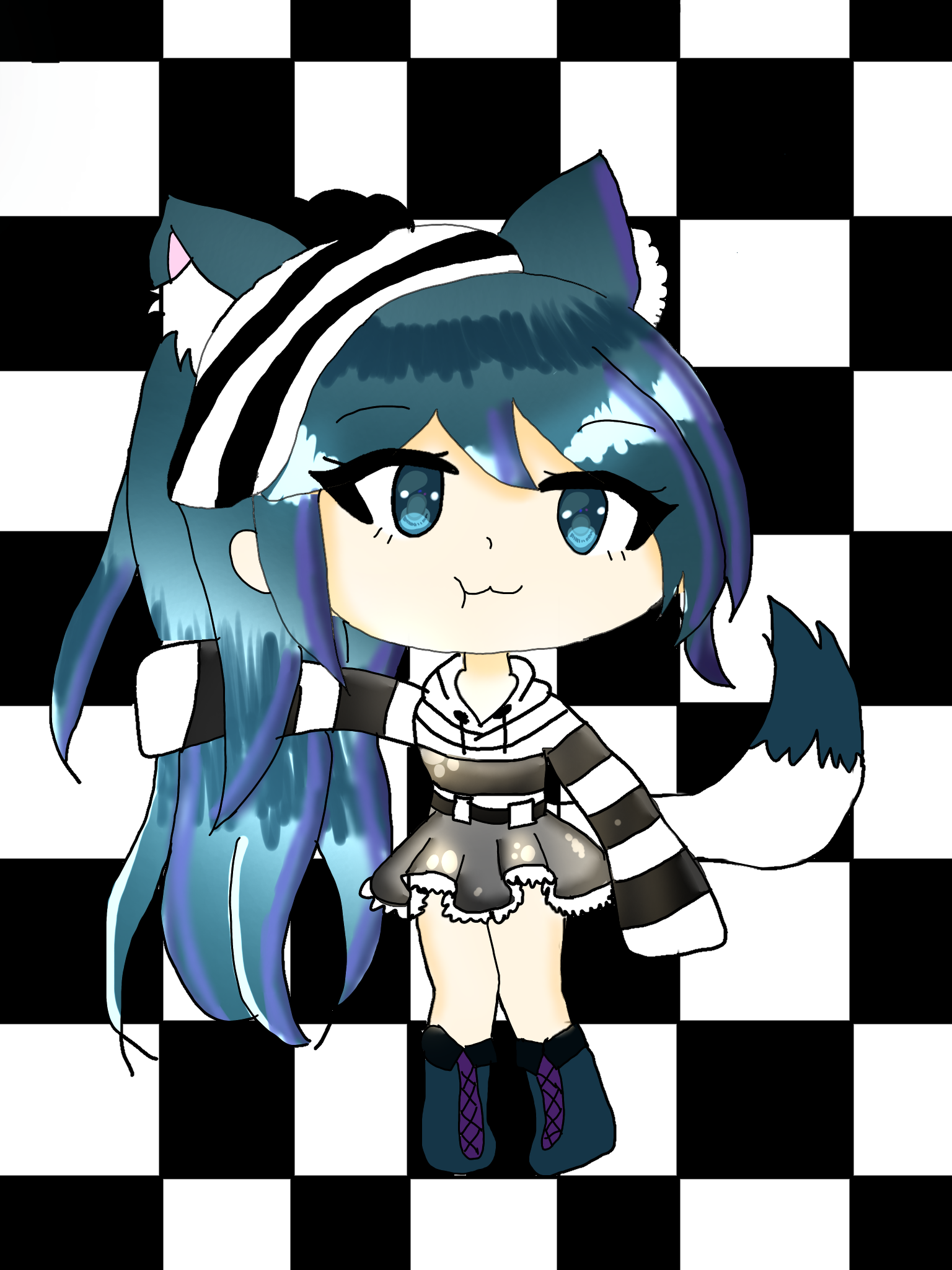 The flag girl - ibisPaint